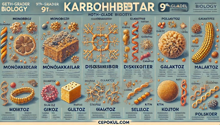 9. Sınıf Karbohidratlar (Monosakkaritler, Disakkaritler ...