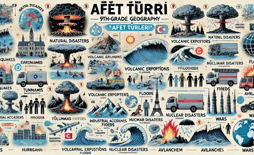 9. Sınıf Afet Türleri Konu Anlatımı, Özet, Örnekler