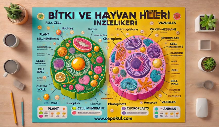 5. Sınıf Bitki ve Hayvan Hücrelerinin Temel Kısımları Özellikleri konu ...