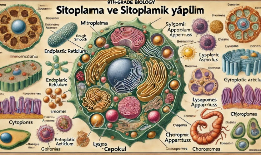 9. Sınıf Sitoplazma ve Sitoplazmik Yapılar Konu Anlatımı, Örnekler